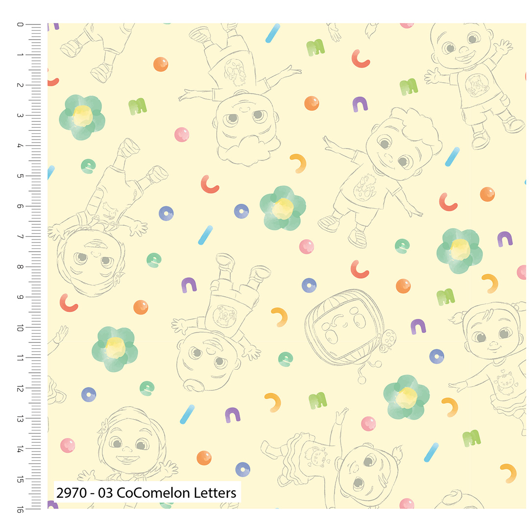 Cocomelon fabric| cotton Cocomelon fabric