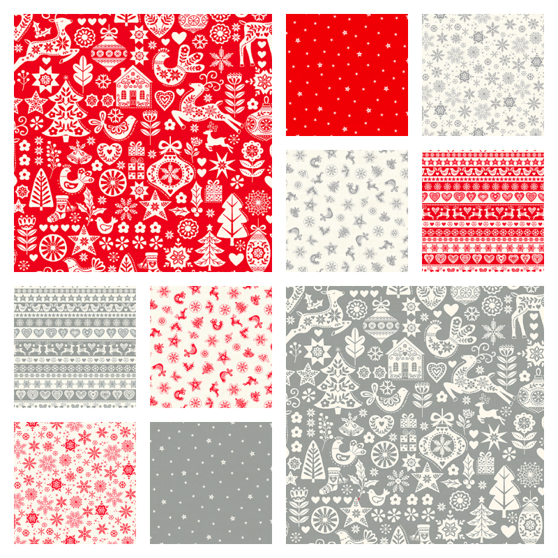 makower scandi christmas fabric| needlecraft | Needlecraft